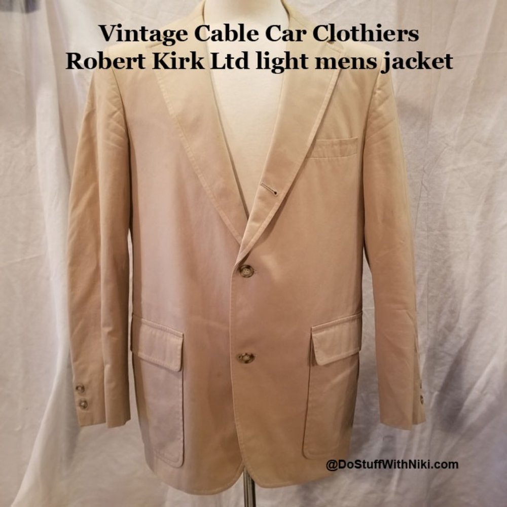 Vintage Cable Car Clothiers Robert Kirk Sport Jacket … - Gem
